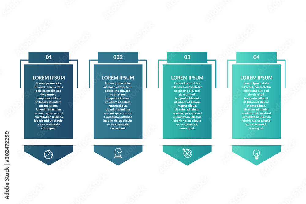 step or process infographic template design . infographic concept for ...