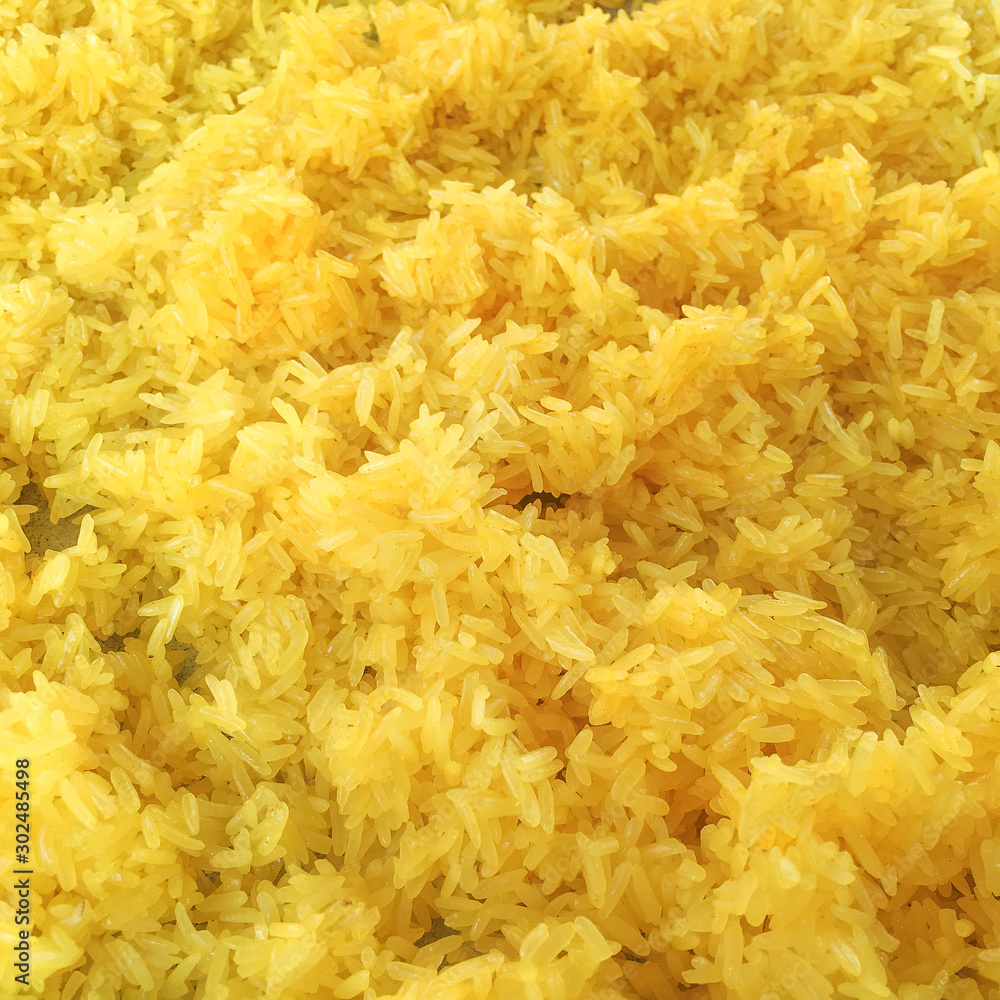 yellow rice yeast fermentation healthy thai food traditional appetizing ...