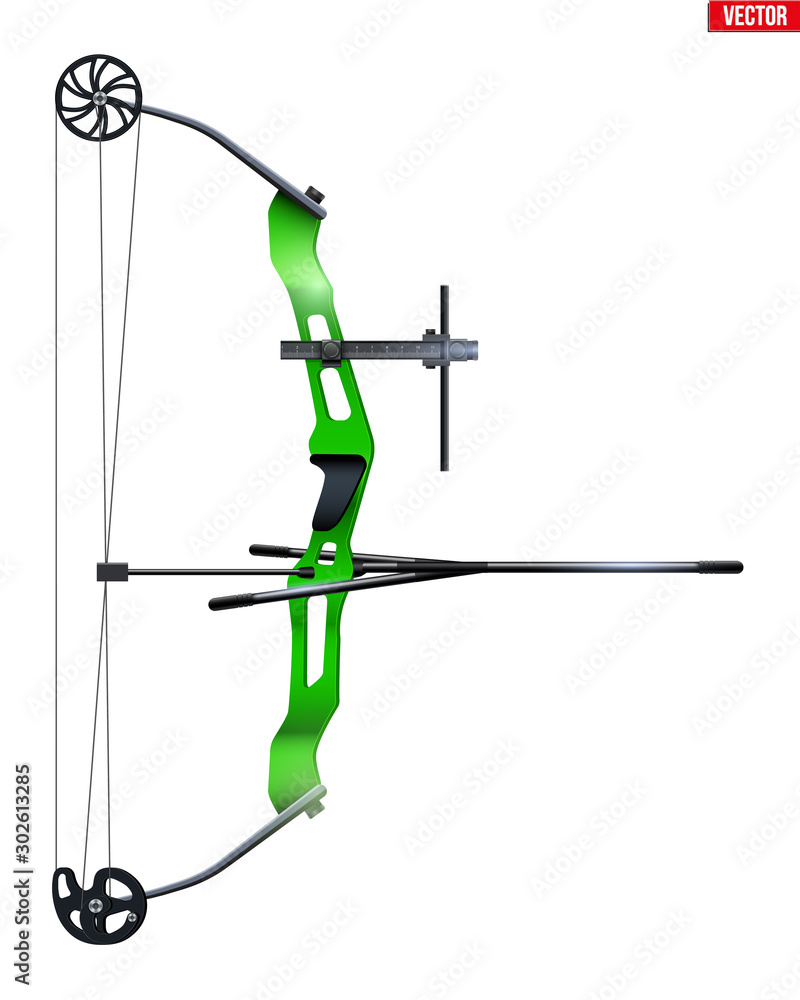 Compound Bow Archery Sport Equipment. Classic sporting model for Games ...
