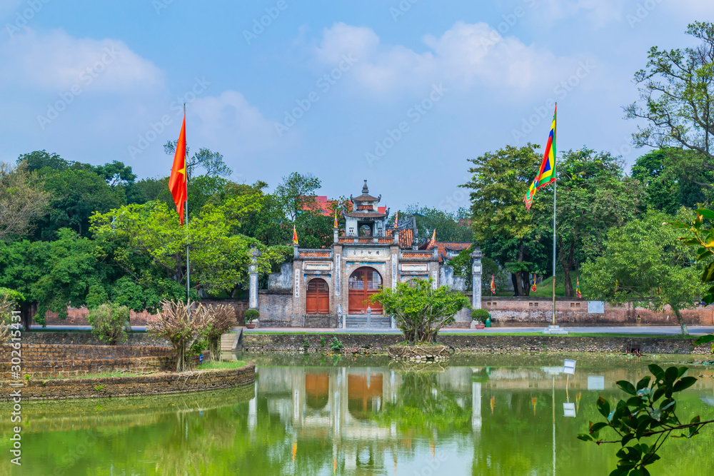 Scenery of Thuong shrine (den Thuong) in ancient Co Loa citadel ...