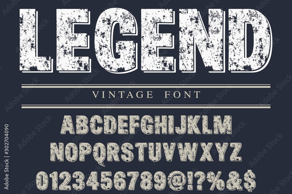 Typeface alphabet Font Script handcrafted handwritten vector Effect ...