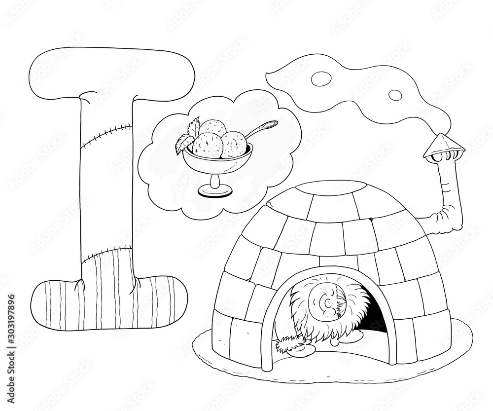 igloo coloring book