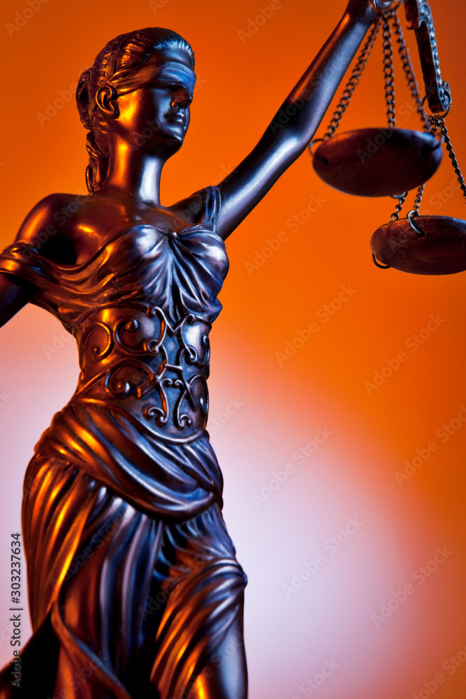 Bronze Themis statue - symbol of Justice Stock Photo | Adobe Stock