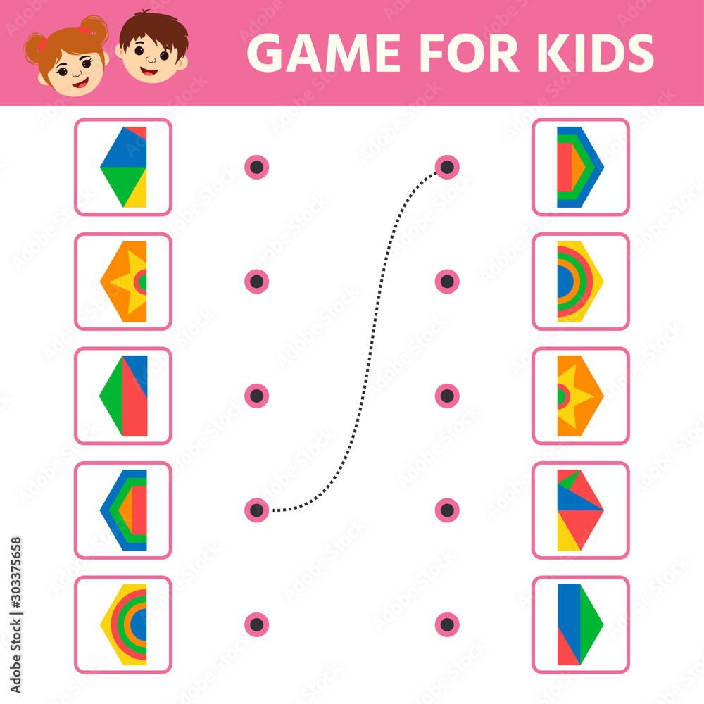 semi circle shape objects for kids