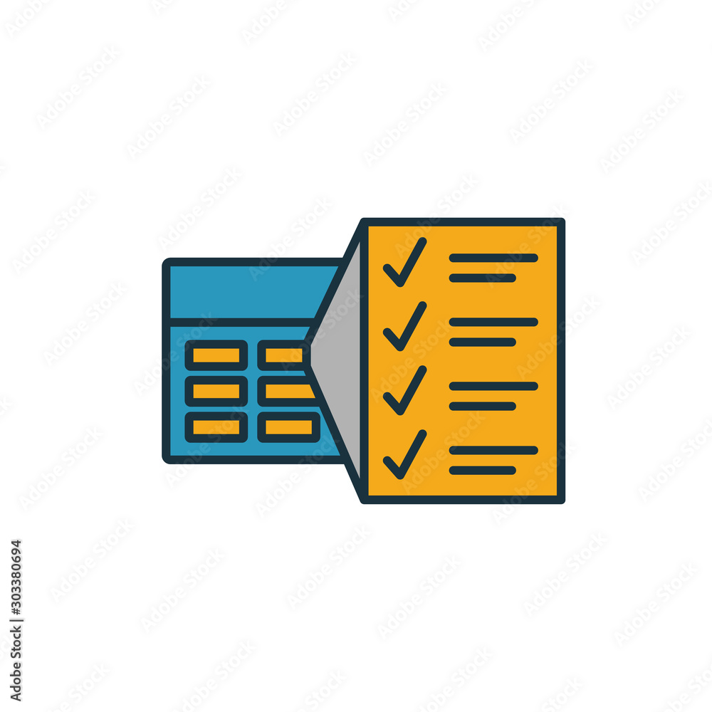 Daily Tasks icon. Simple element from productivity icons collection ...
