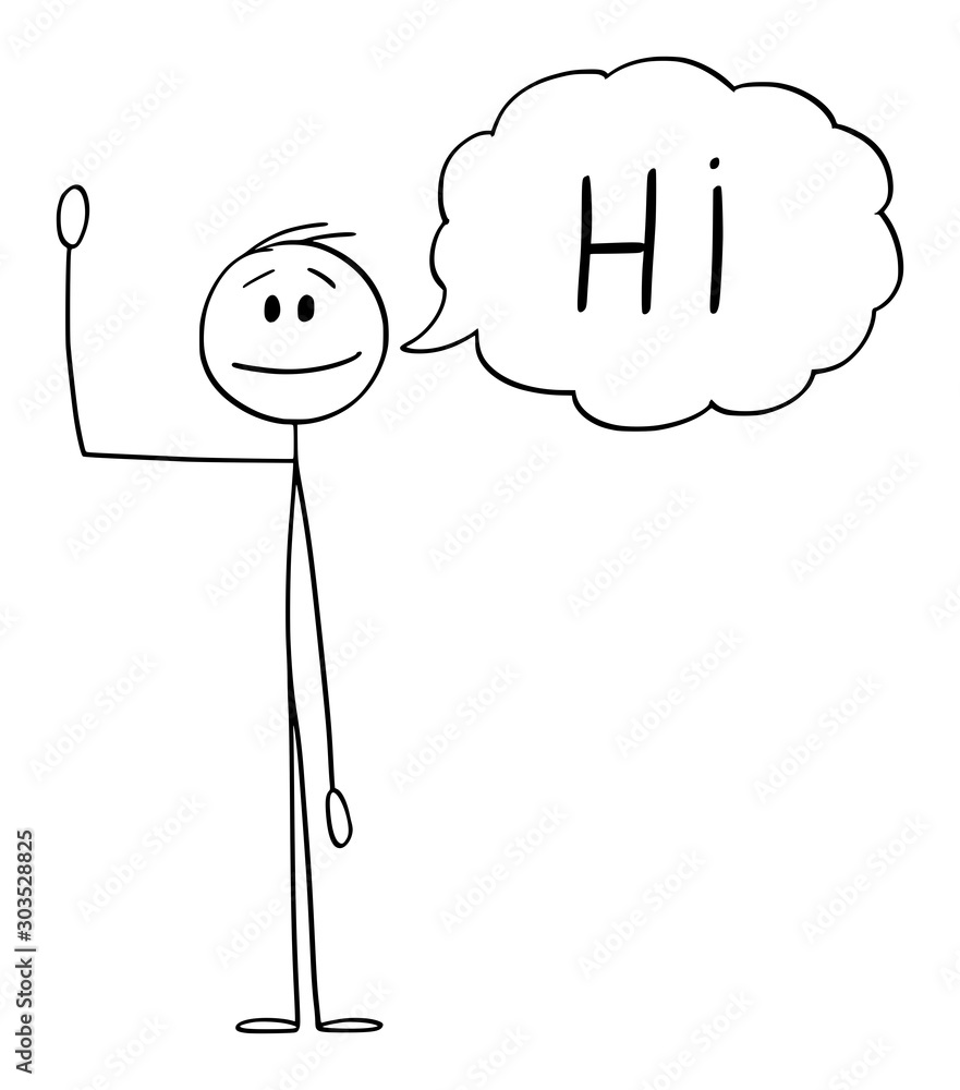เวกเตอร์ Stock Vector cartoon stick figure drawing conceptual ...