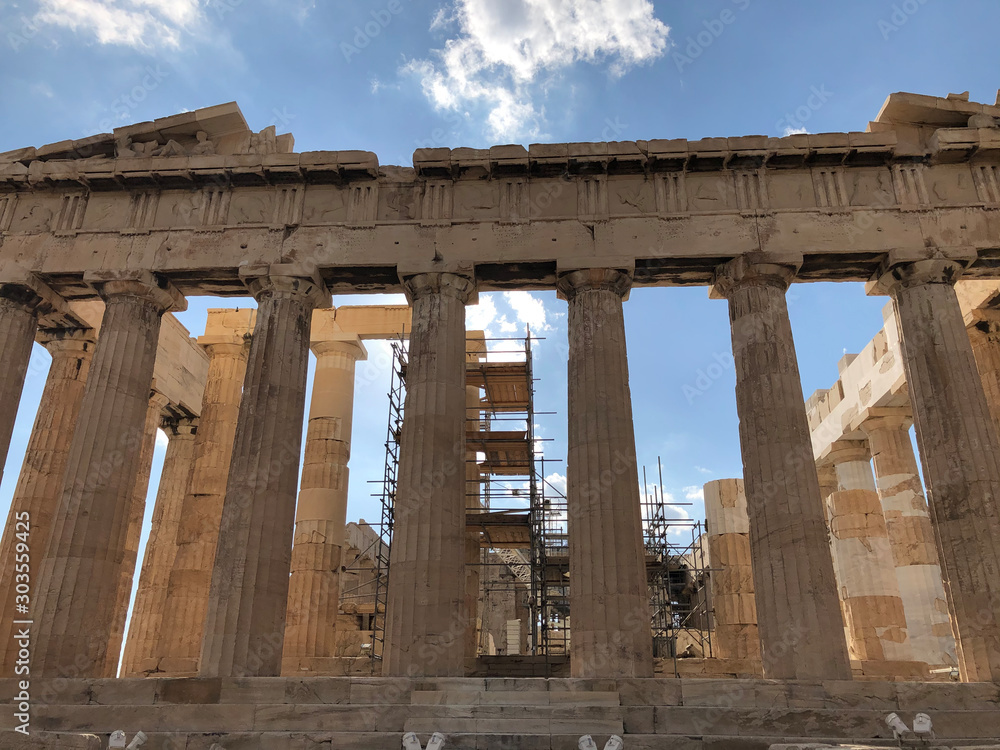 parthenon front elevation