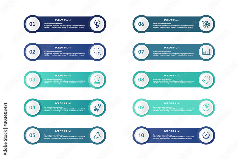 list infographic template design . business infographic concept for ...