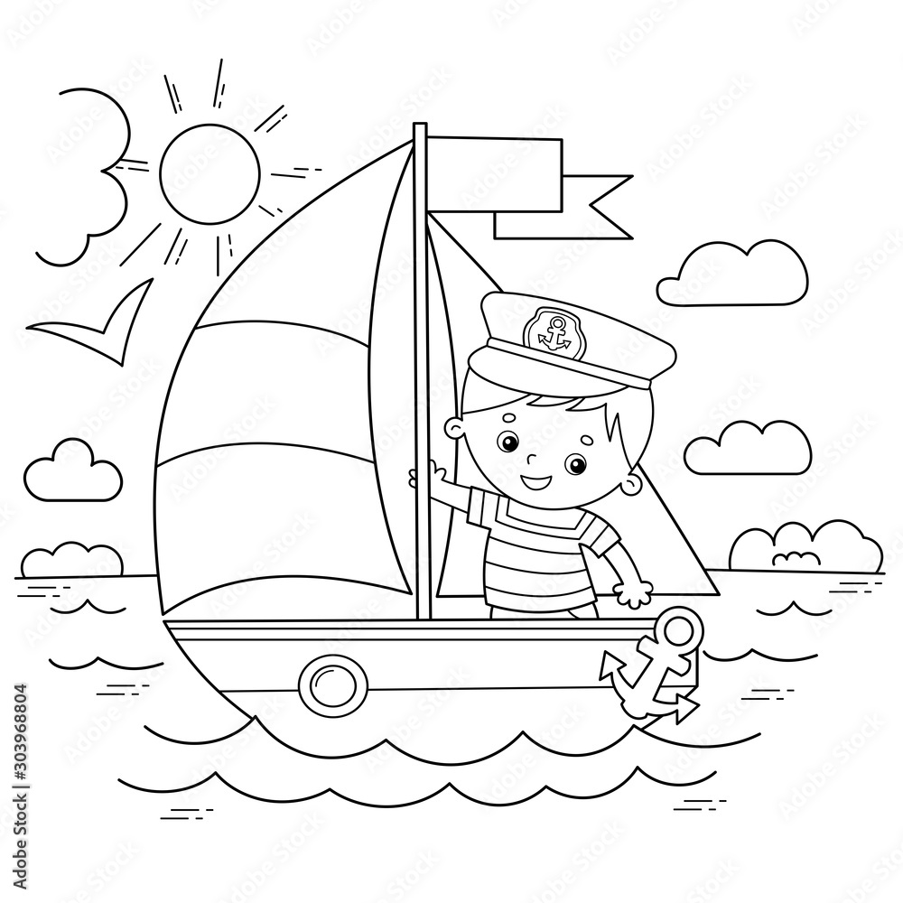 sailor coloring book