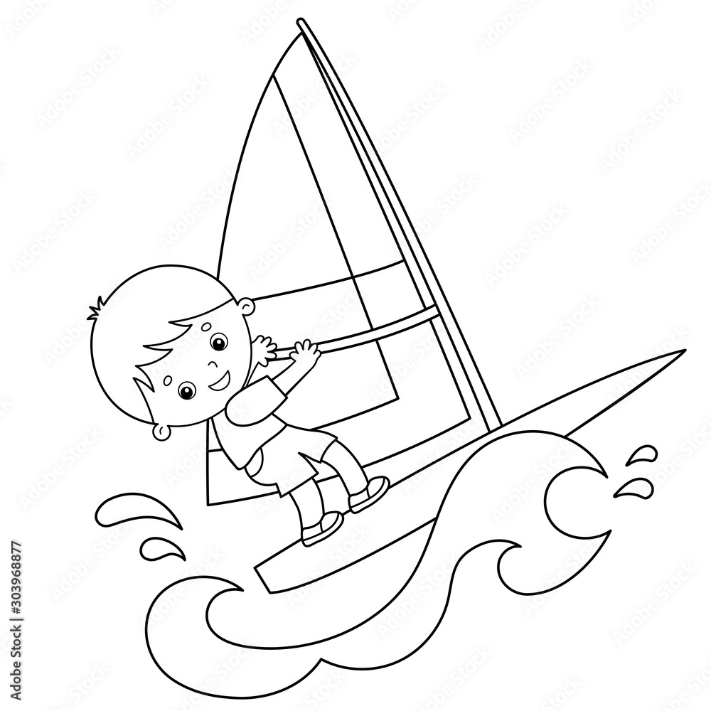 surfing coloring book
