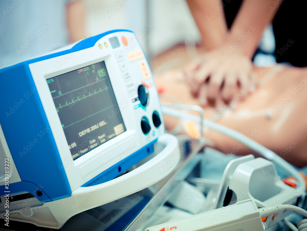 The medical team is practicing saving lives with models and using ...