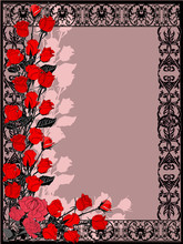 Black Roses Frame Free Stock Photo - Public Domain Pictures