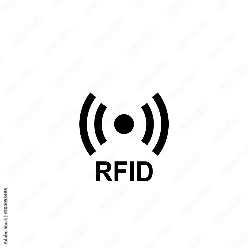 RFID sensor icon. Clipart image isolated on white background Stock ...