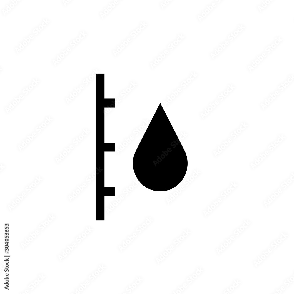 Water level sensor icon. Clipart image isolated on white background ...