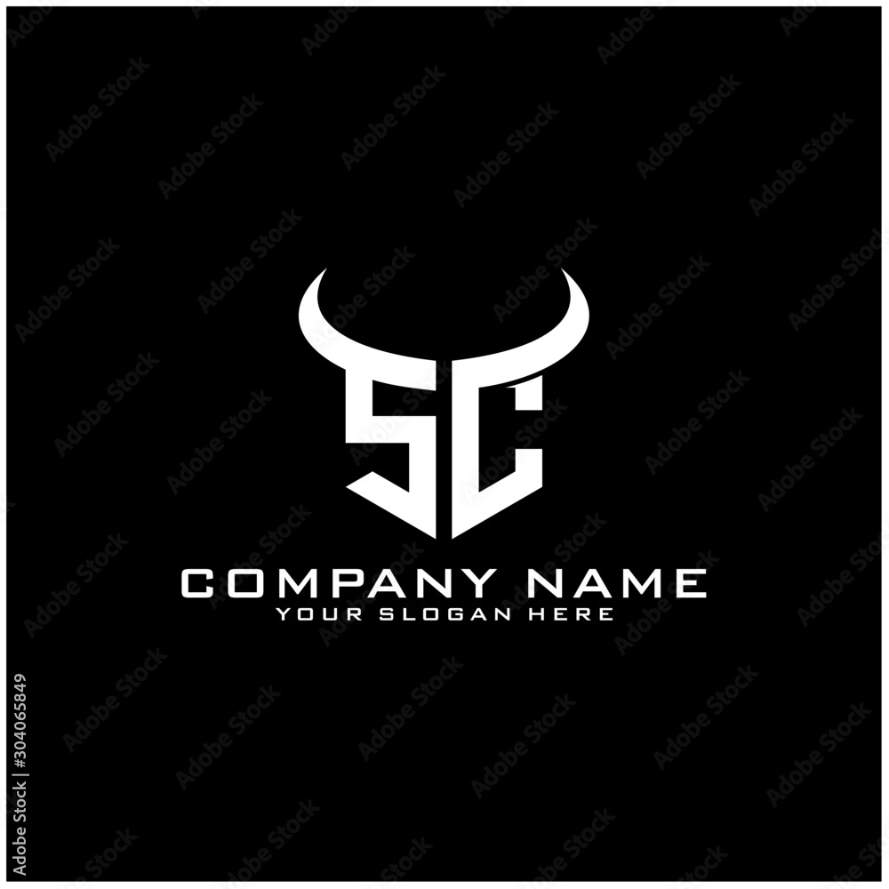 Letter SC logo icon design template elements Stock Vector | Adobe Stock