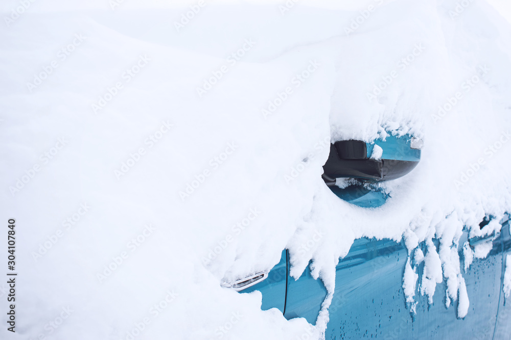 Car winter emergency. Weather-related vehicle emergencies. Automobile ...