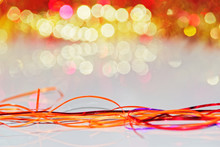 Orange Sparkling Tinsel Background Free Stock Photo - Public Domain ...