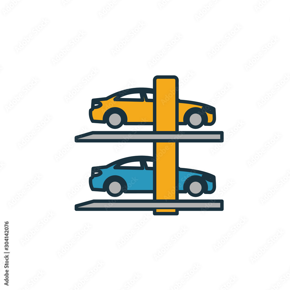 Smart Parking icon. Simple element from smart devices icons collection ...