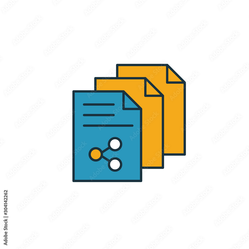 Content icon. Simple element from smm icons collection. Creative ...