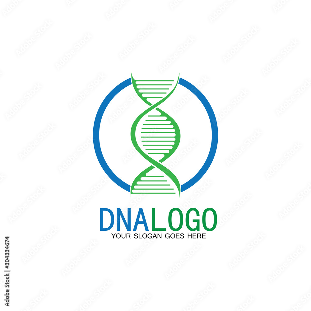 DNA vector logo design template.modern medical logotype.laboratory ...