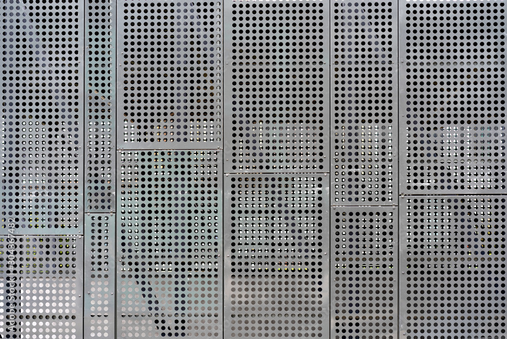 modern materials in the construction industry. Texture of metal ...