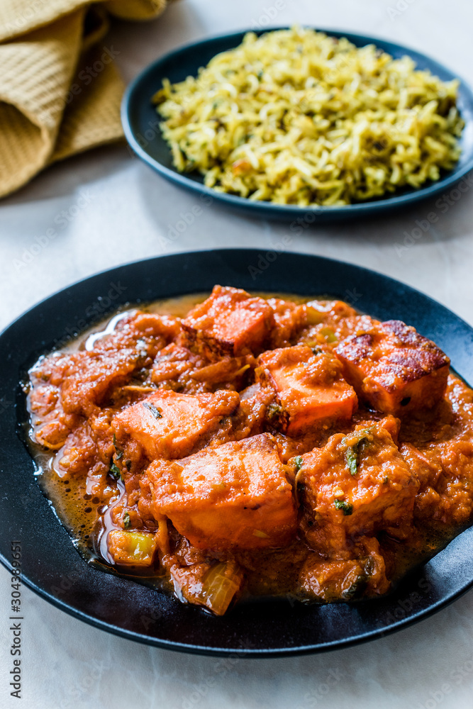 Foto stock di Indian Food Paneer Butter Tikka Masala / Cheese Cottage ...