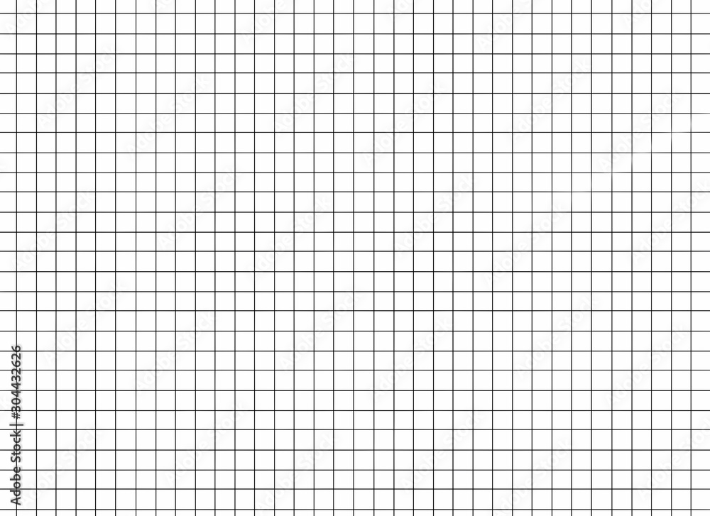 seamless texture of graph paper, grid line paper sheet, gray straight ...