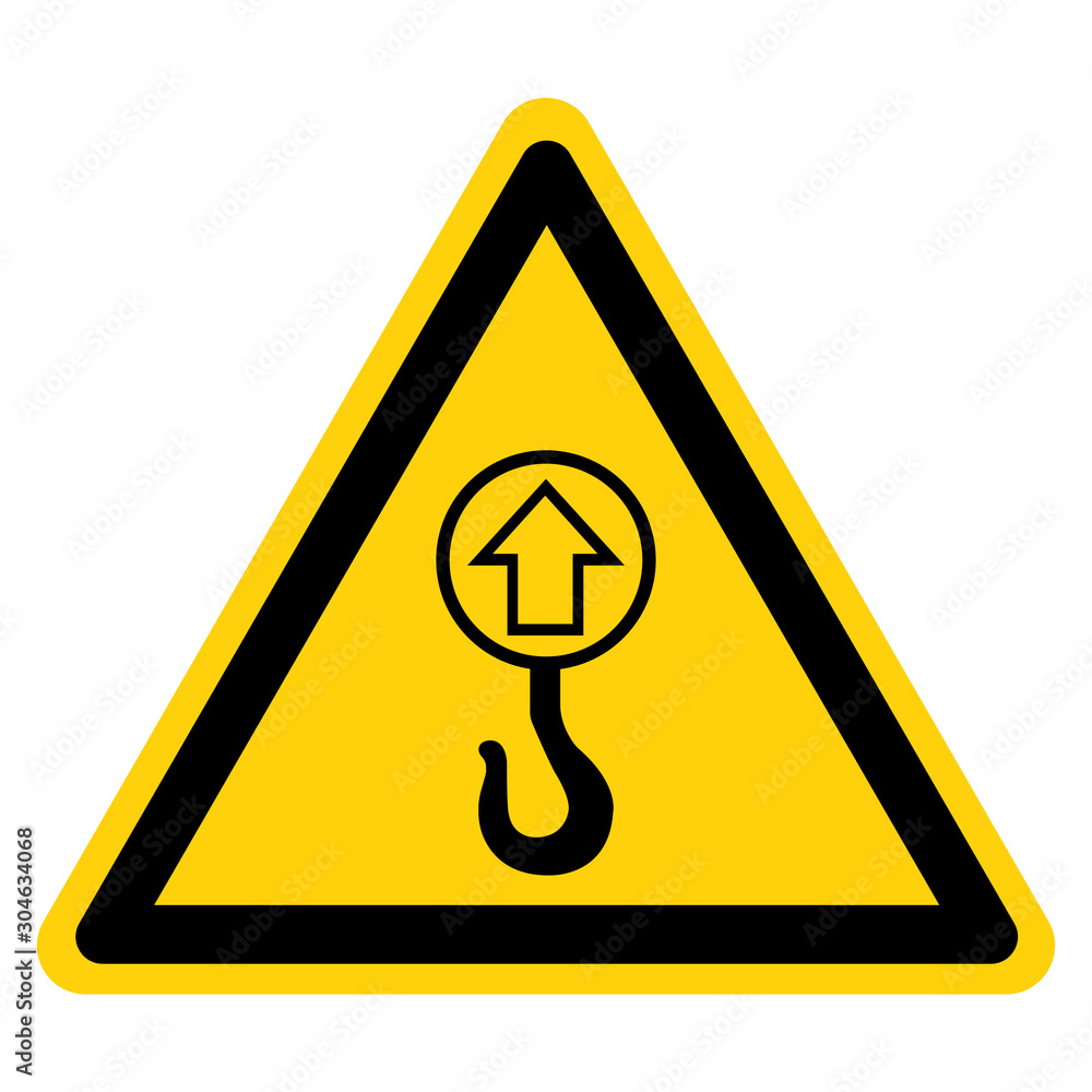 Warning Do Not Lift With Hook-No Lift Point Symbol Sign, Vector ...