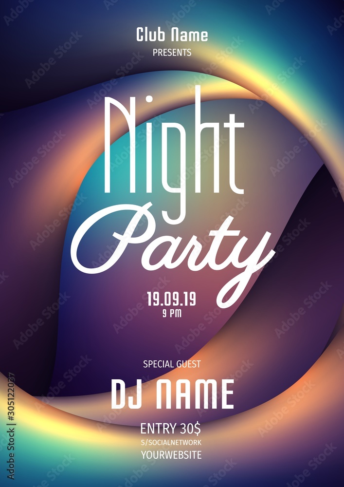 Party poster.Abstract Background.Party flyer.Poster template.Backdrop ...