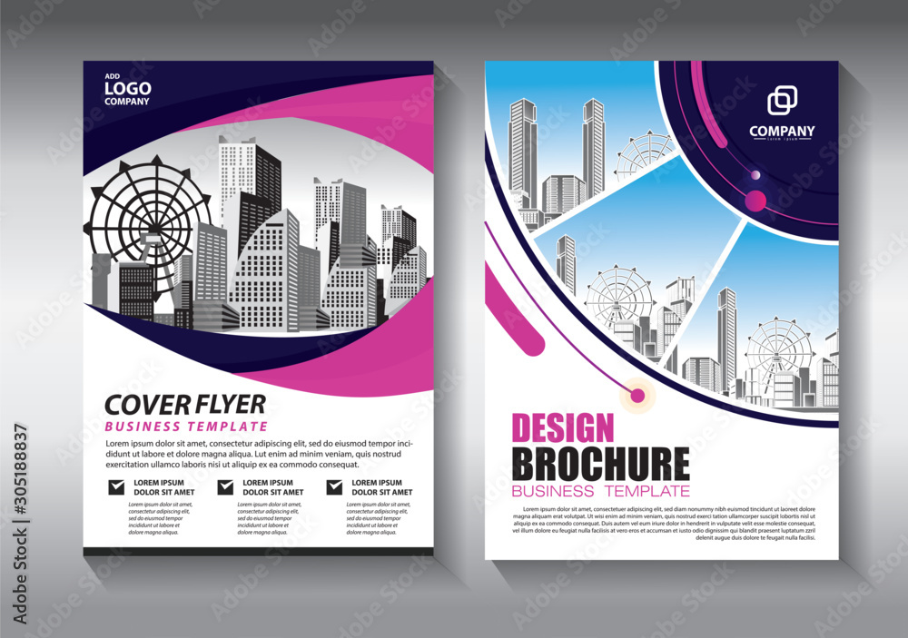 Brochure design, cover modern layout, annual report, poster, flyer in ...