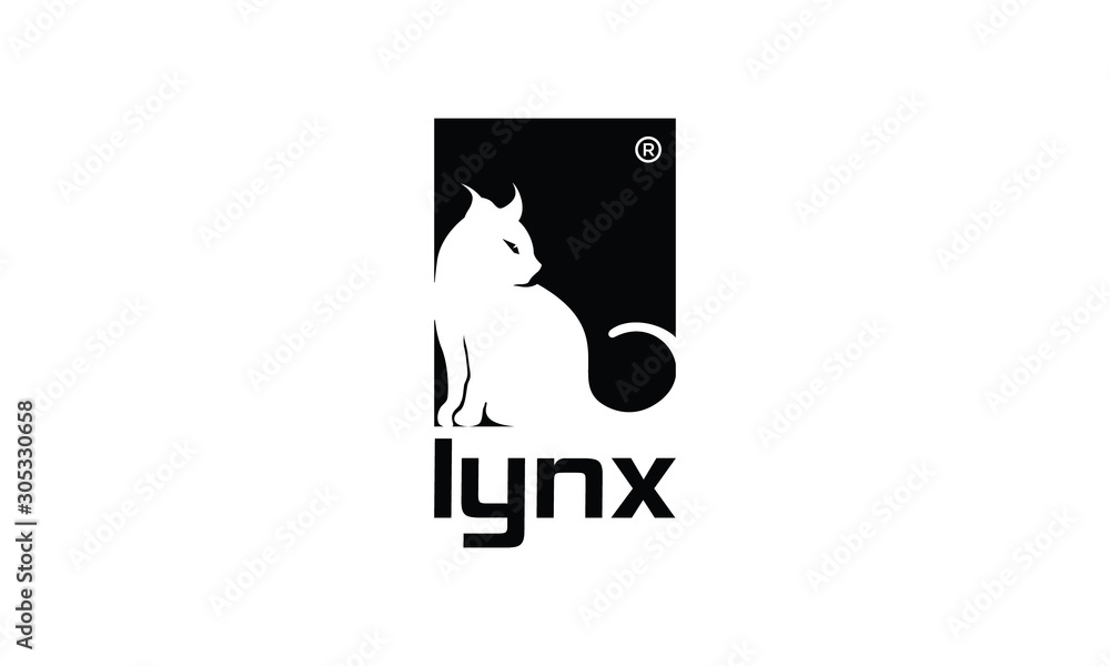 lynx vector logo design inspirations Stock Vector | Adobe Stock