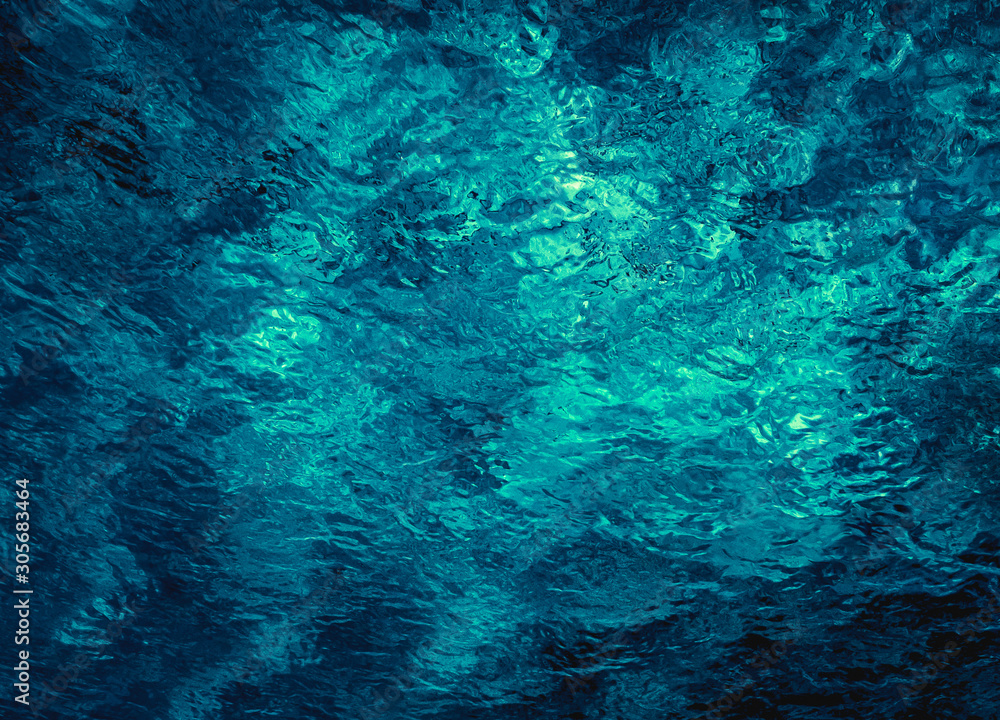 Photo Stock Marine texture in deep sea-green color for your as backdrop ...