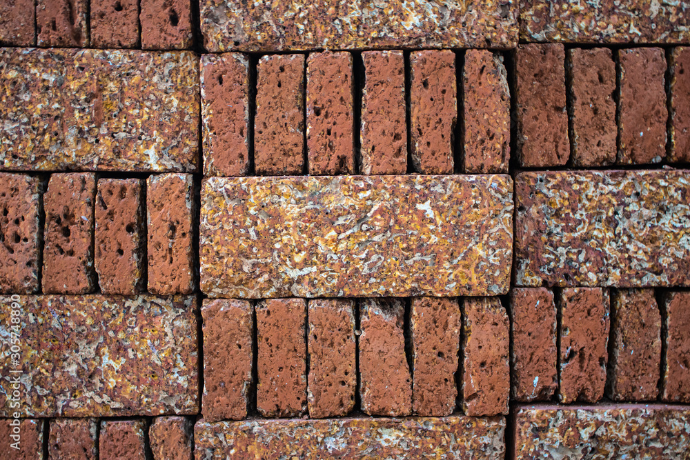 Laterite stone bricks for use in the construction of hard stone walls ...