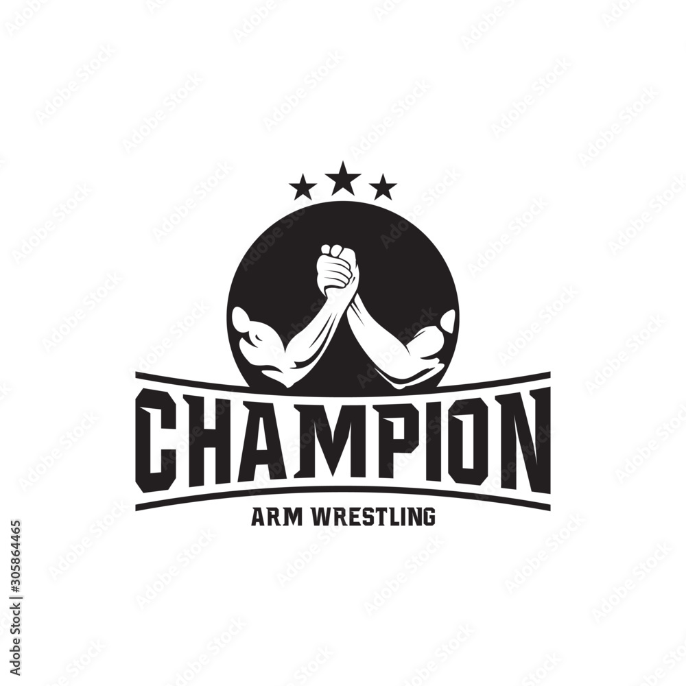 wrestling logo vector