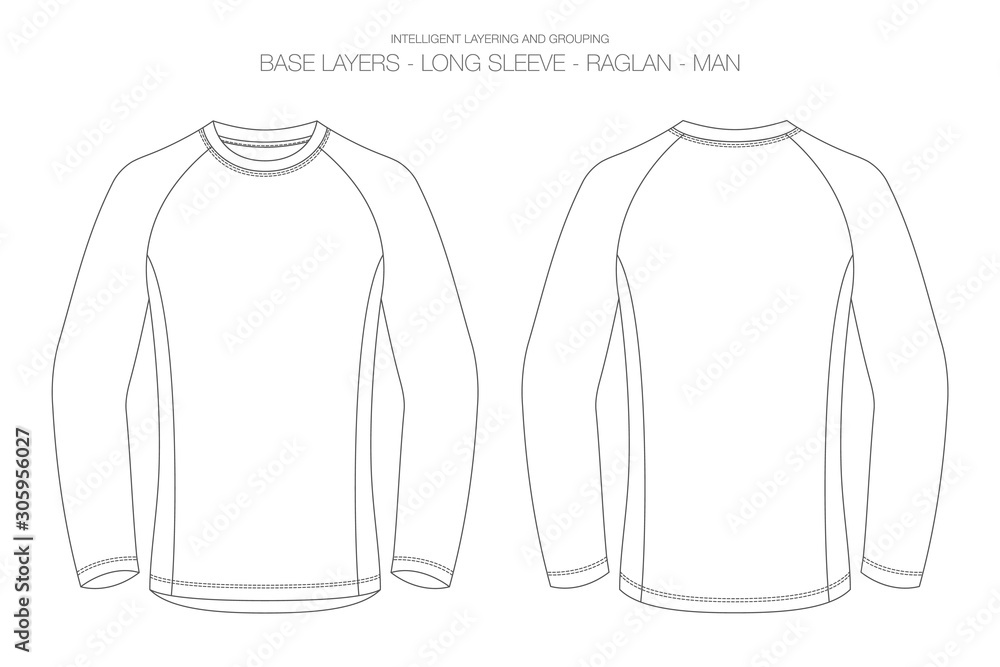 Vector de Stock Base Layer Vector Illustration. Outlines, Stitches and ...
