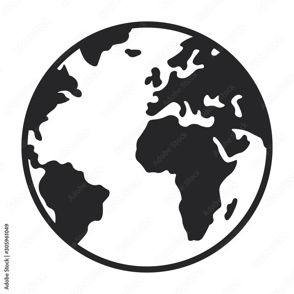 Globe icon Stock Vector | Adobe Stock