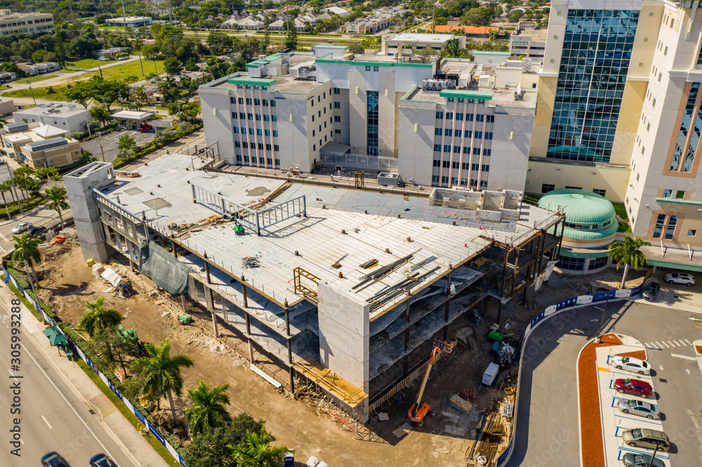 Aventura Hospital construction expansion 2019 Stock Photo | Adobe Stock