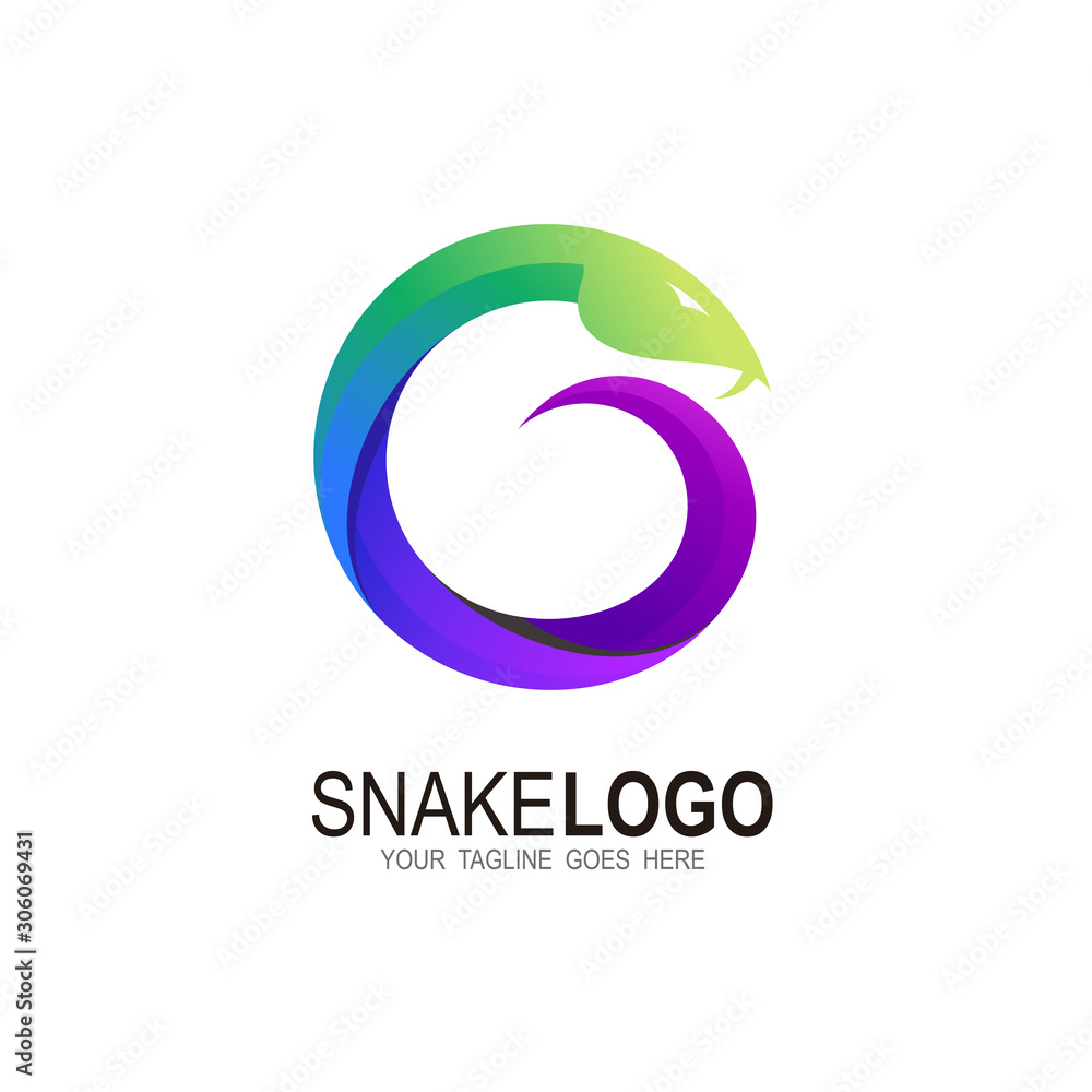 G logo, Snake logo with letter g logo vector, colorful icon Stock ...