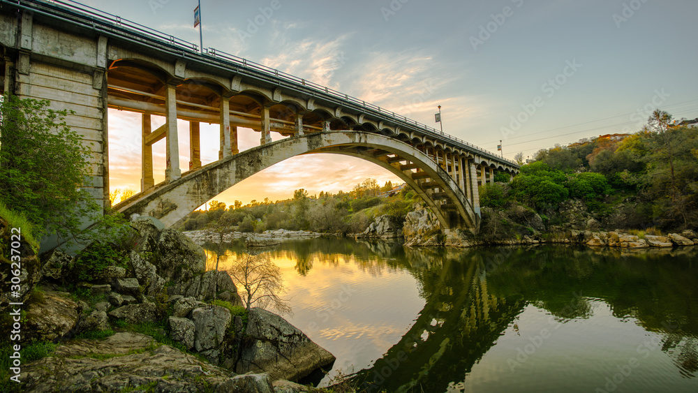 Rainbow Bridge in Folsom, California Stock Photo | Adobe Stock