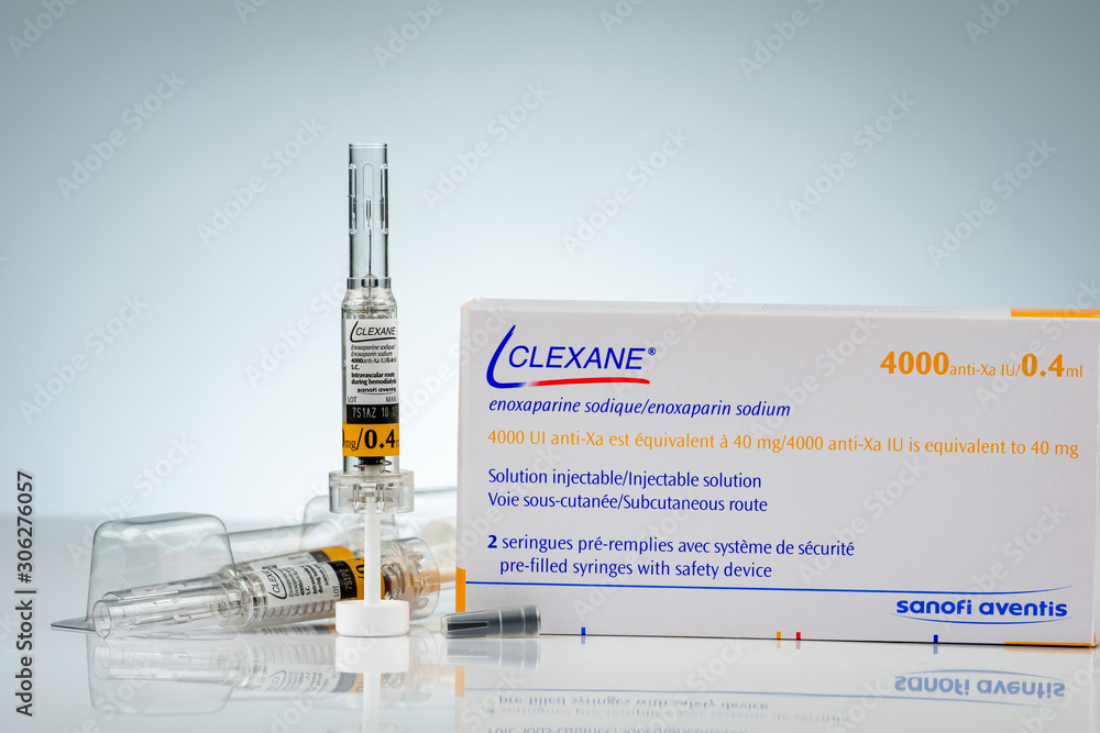 CHONBURI, THAILAND-OCTOBER 11, 2018 : Clexane Syringes solution for ...