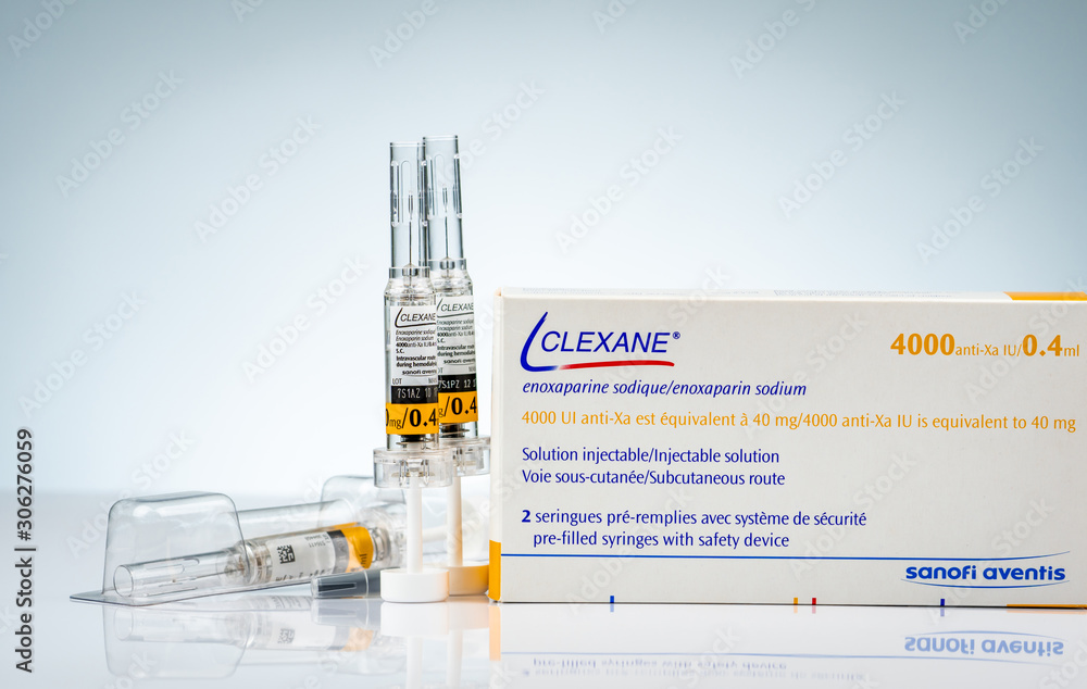 CHONBURI, THAILAND-OCTOBER 11, 2018 : Clexane Syringes solution for ...