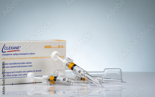 CHONBURI, THAILAND-OCTOBER 11, 2018 : Clexane Syringes solution for ...