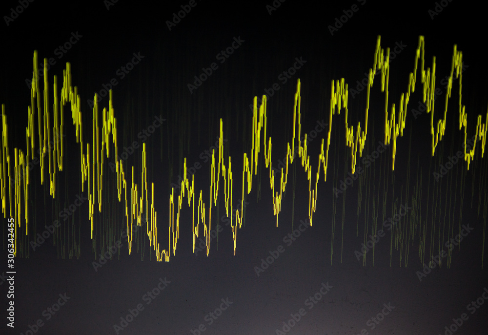 Diagram. Abstract graph. Waveform. Stock Illustration | Adobe Stock