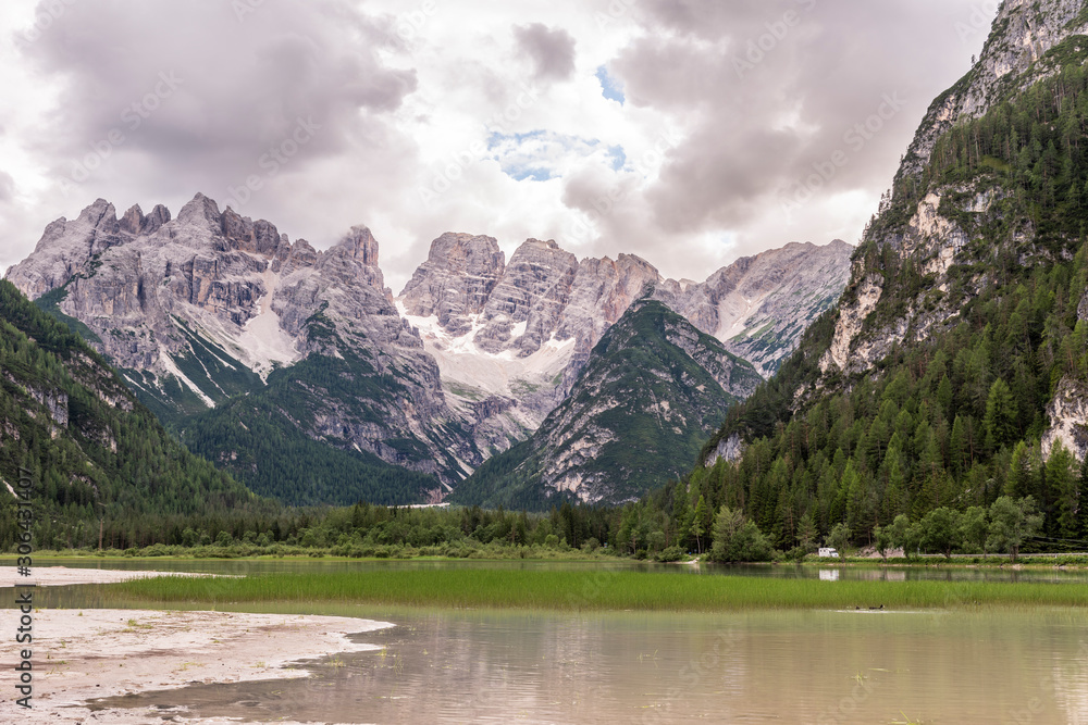Lago di Landro-Alto Adige Stock Photo | Adobe Stock