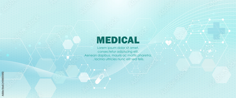 Medical infographic technology background. Abstract background medical ...