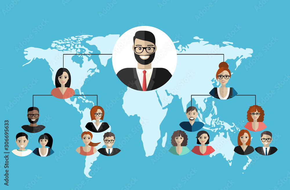 Organizational chart corporate business hierarchy ,people structure ...