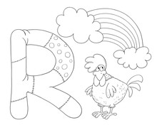 R Is For Rooster ABC 1923 Free Stock Photo - Public Domain Pictures