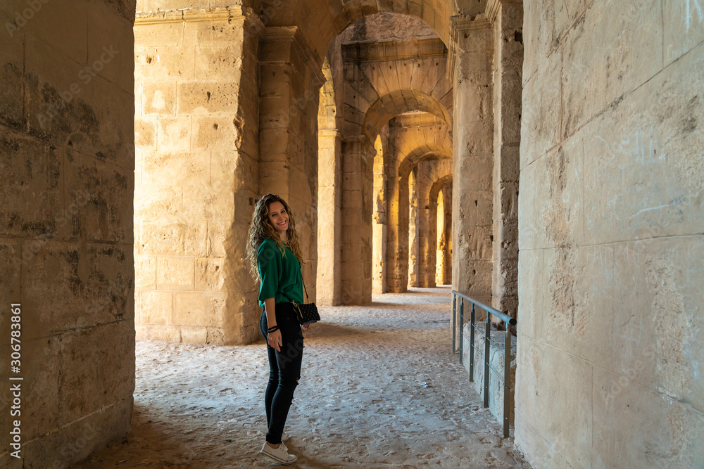 Amphitheatre of El Jem is an oval amphitheatre in the modern-day city ...