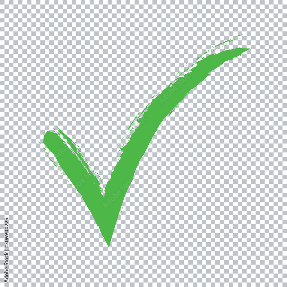 check mark on transparent background Stock Vector | Adobe Stock
