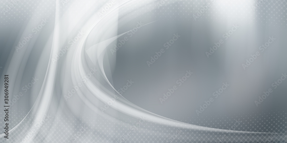 Technical futuristic design wallpaper. Gray halftone pattern with white ...